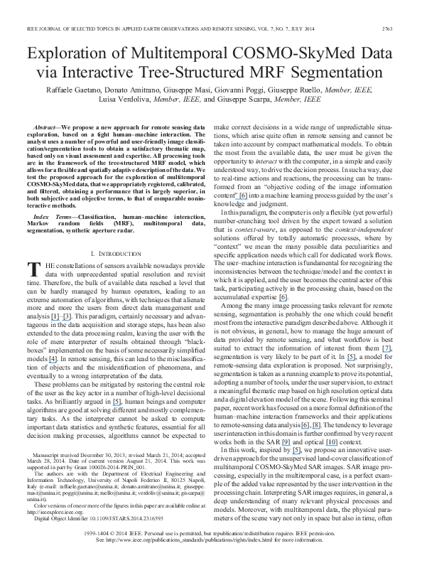 Exploration Of Multitemporal Cosmo Skymed Data Via Interactive Tree Structured Mrf Segmentation 4689