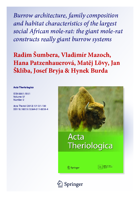 (PDF) Burrow architecture, family composition and habitat ...
