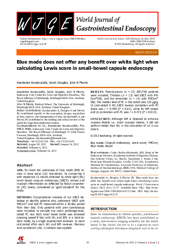 (PDF) Blue mode does not offer any benefit over white light when ...