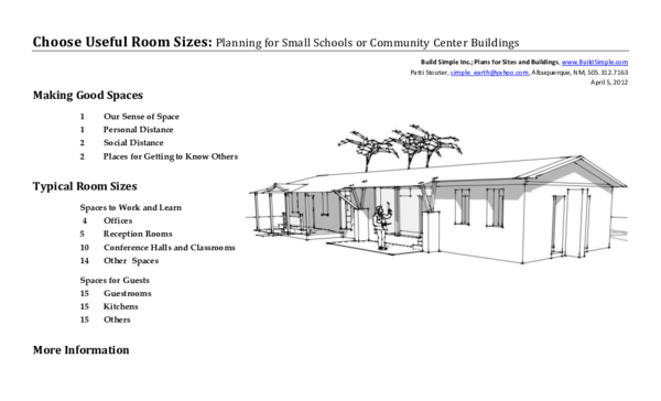(PDF) Choose Useful Room Sizes: Planning for Small Schools or Community ...