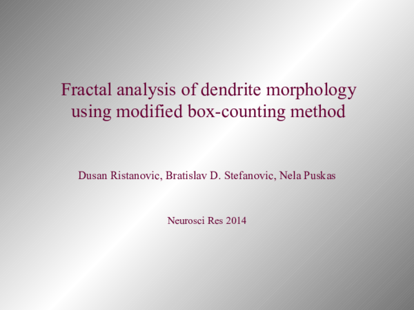 (PDF) Fractal analysis of dendrite morphology using modified box-counting method