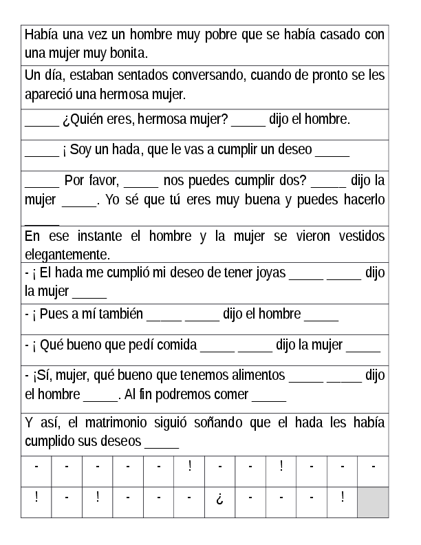 (DOC) Había una vez un hombre muy pobre que se había casado con una ...