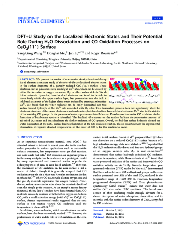 (PDF) DFT+U Study on the Localized Electronic States and Their ...