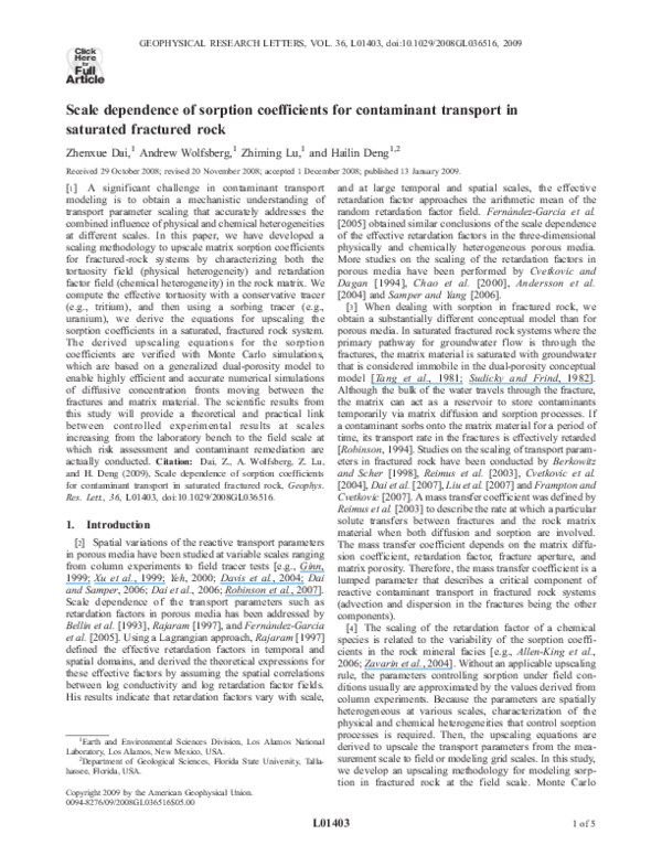 (PDF) Upscaling Flow and Transport Parameters for Fracture Network Systems