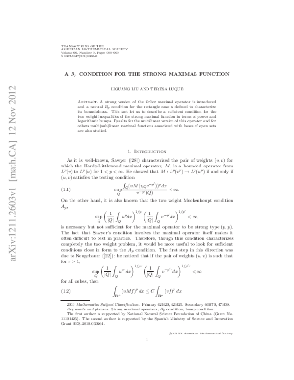 (PDF) Boundedness of Strong Maximal Function