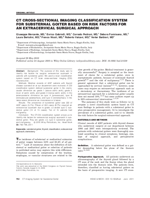(PDF) CT cross-sectional imaging classification system for substernal ...