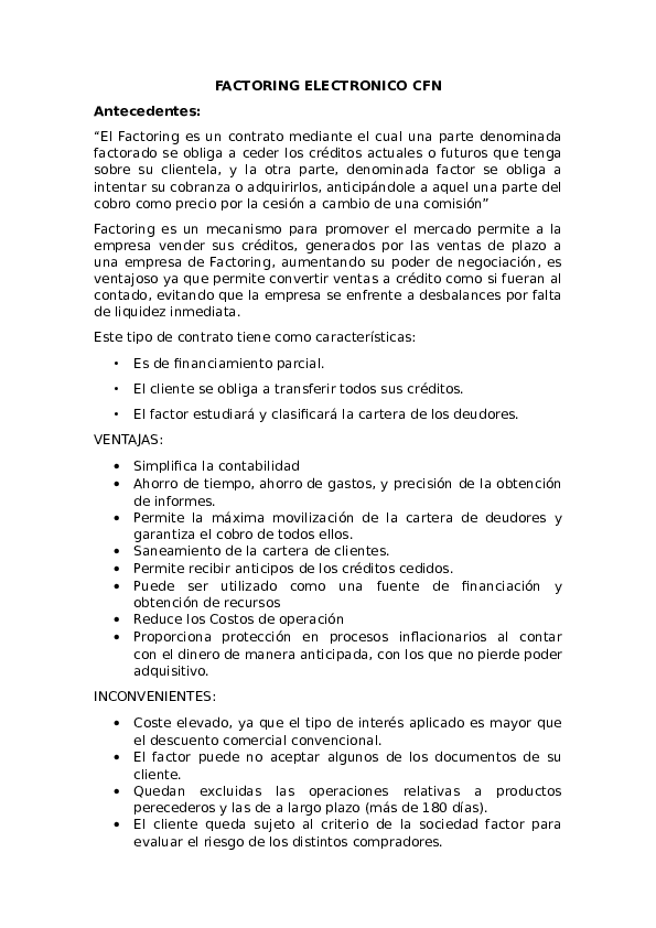 (DOC) FACTORING ELECTRONICO CFN