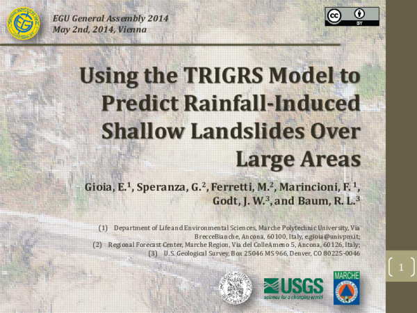 (PDF) Using the TRIGRS model to predict rainfall-induced shallow landslides over large areas