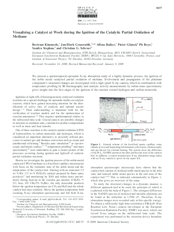 (PDF) Visualizing a Catalyst at Work during the Ignition of the ...