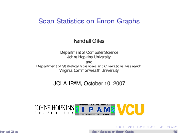 (PDF) Scan Statistics on Enron Graphs