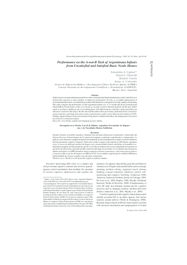 (PDF) Performance on the A-not-B task of Argentinian infants from ...