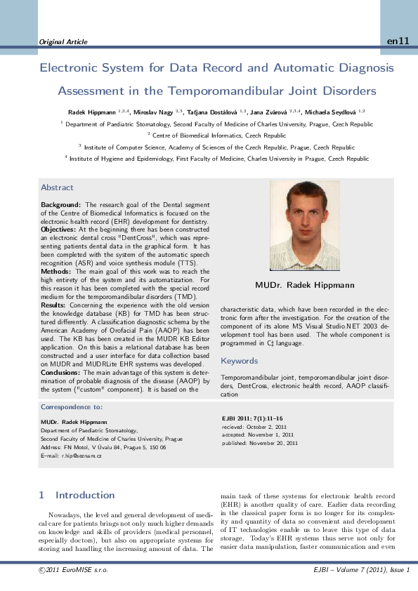 (PDF) Electronic System for Data Record and Automatic Diagnosis ... (PDF) Electronic System for Data Record and Automatic Diagnosis ...