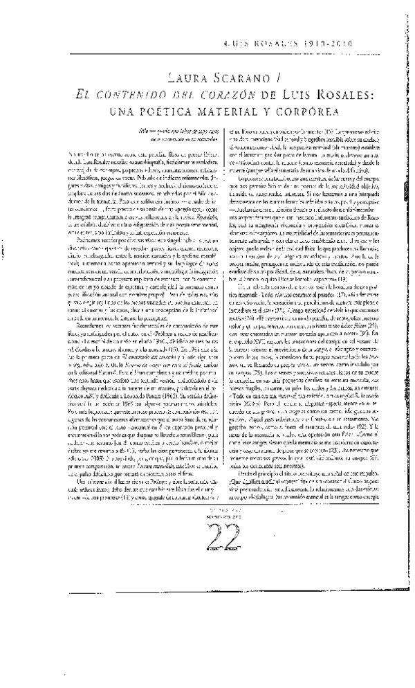 (PDF) El contenido del corazón de Luis Rosales: una poética material y ...