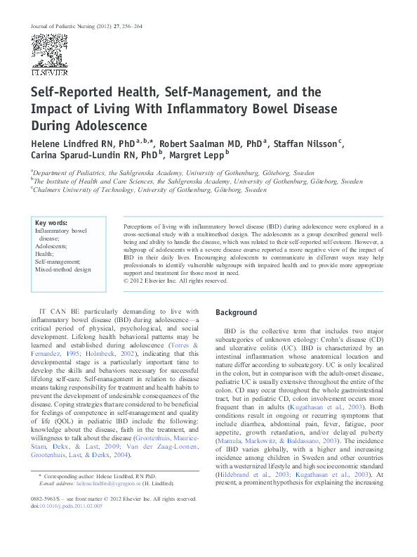 (PDF) Self-Reported Health, Self-Management, and the Impact of Living ...