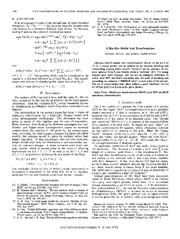 (PDF) A Min-Max Medial Axis Transformation