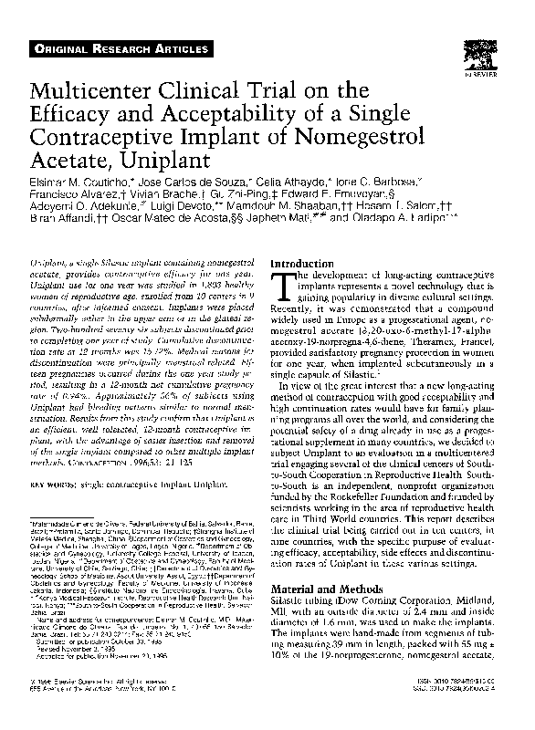 (PDF) Multicenter clinical trial on the efficacy and acceptability of a ...