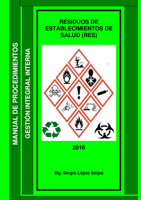(PDF) Manual de Procedimientos para la Gestión Integral Interna de los Residuos de ...
