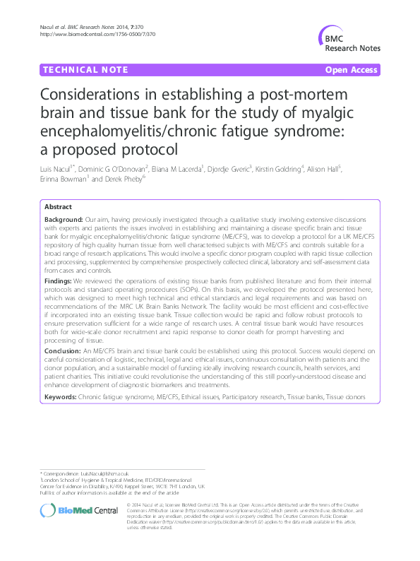 (PDF) Considerations in establishing a post-mortem brain and tissue ...