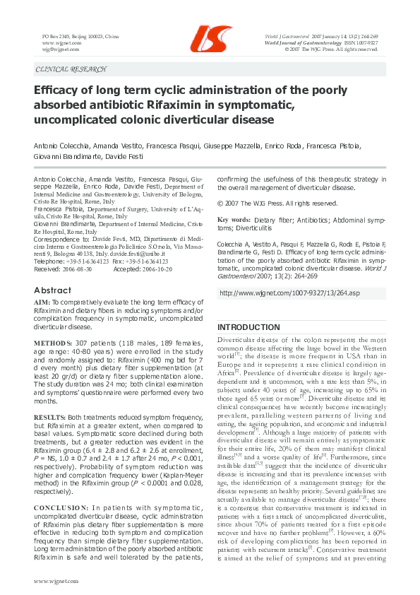 (PDF) Efficacy of long term cyclic administration of the poorly ...