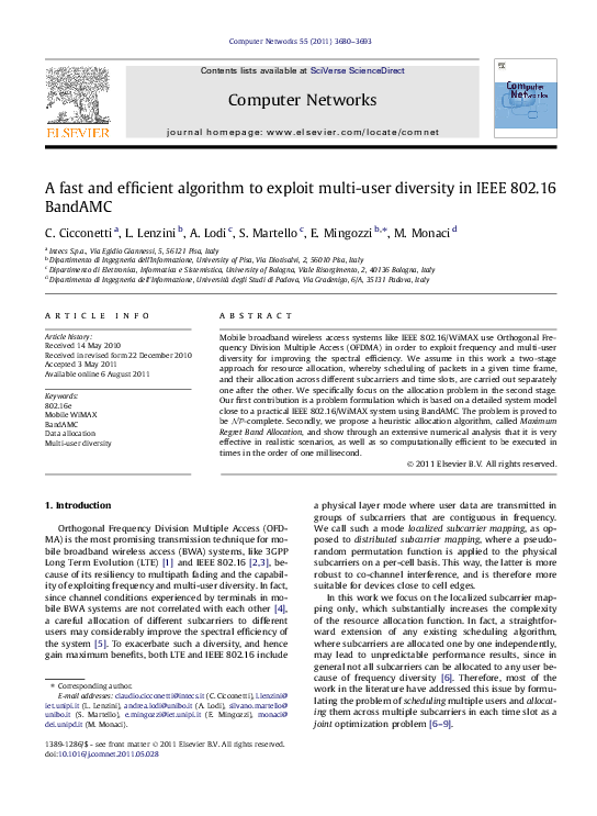 (PDF) A fast and efficient algorithm to exploit multi-user diversity in ...