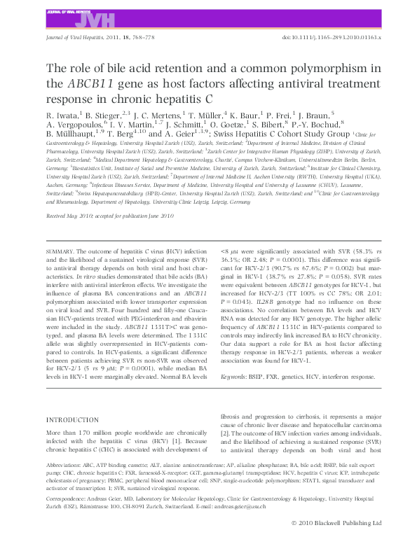 (PDF) The role of bile acid retention and a common polymorphism in the ...