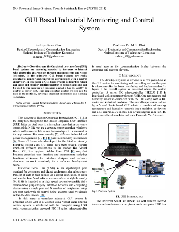 (PDF) GUI based industrial monitoring and control system