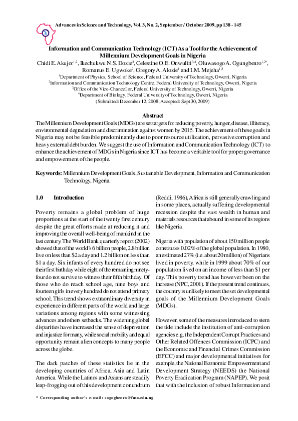 (PDF) Information and communication technology (ICT) policy ...