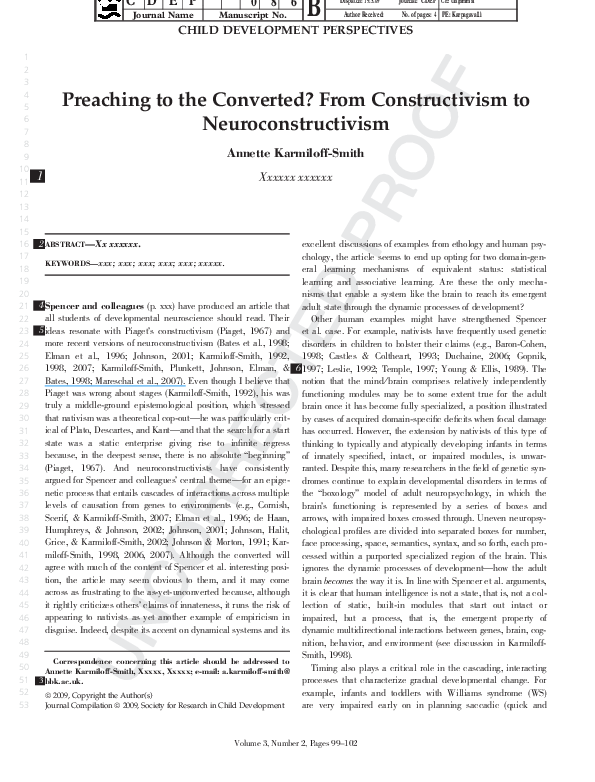 (PDF) Preaching to the Converted? From Constructivism to ...