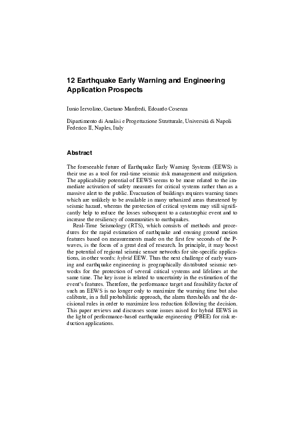(PDF) Development of earthquake early warning system for Kachchh, Gujarat, in India using τc and ...