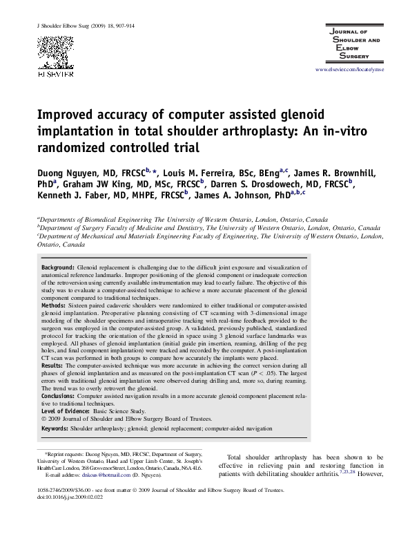 (PDF) Patient-specific glenoid guides provide accuracy and ...