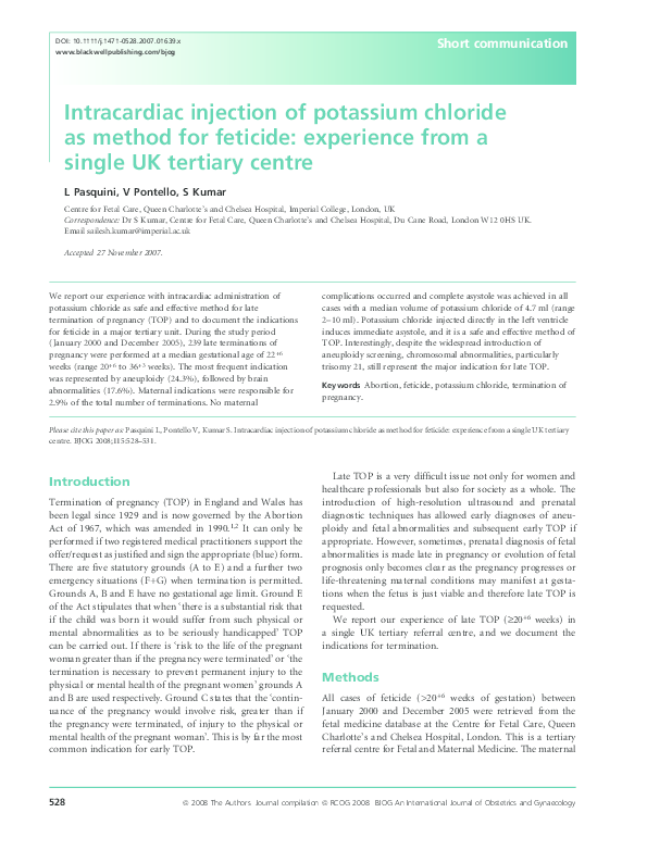 Intracardiac Injection Human
