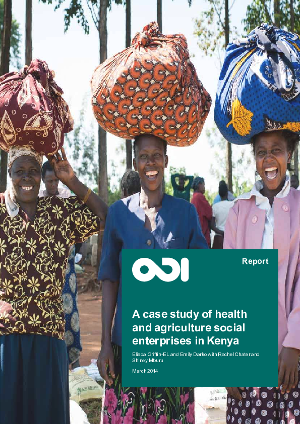 (PDF) A case study of health and agriculture social enterprises in Kenya