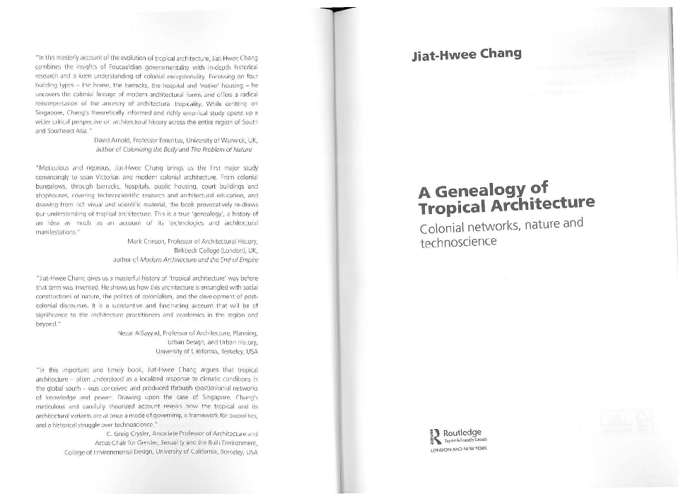 (PDF) A Genealogy of Tropical Architecture: Colonial Networks, Nature ...