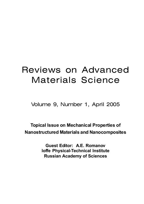 (PDF) Reviews on Advanced Materials Science