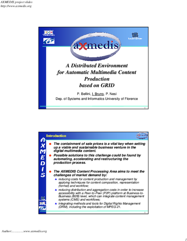 (PDF) A distributed environment for automatic multimedia content ...