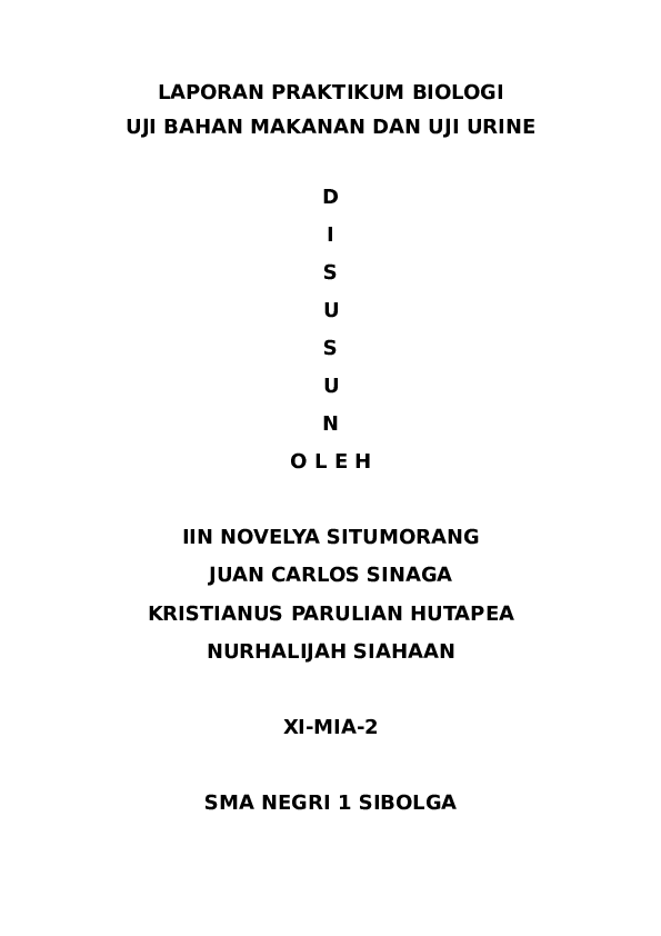 (DOC) LAPORAN PRAKTIKUM BIOLOGI