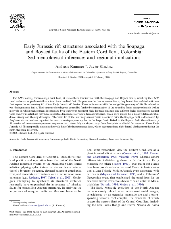 (PDF) Early Jurassic rift structures associated with the Soapaga and ...