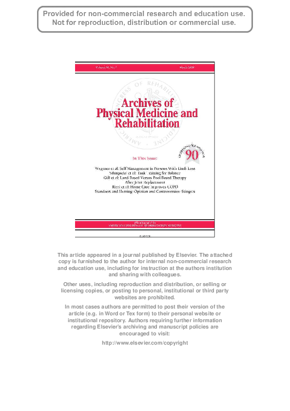 Pdf Use Of The Continuous Scale Physical Functional Performance Test