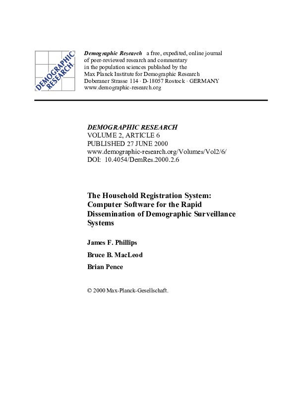 (PDF) The Household Registration System