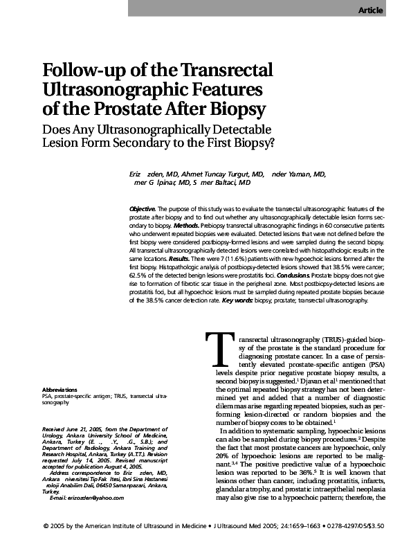 (PDF) Focal lesion at the midline of the prostate on transrectal ...