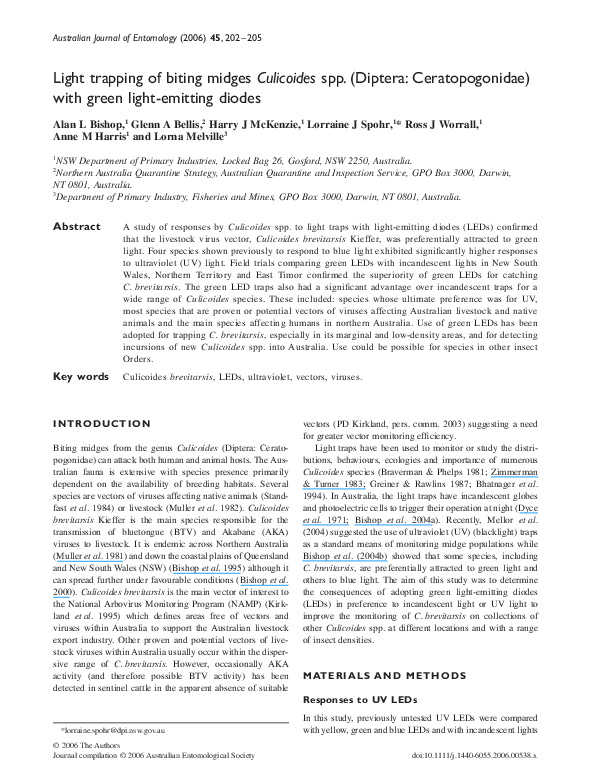 (PDF) Light trapping of biting midges Culicoides spp. (Diptera ...