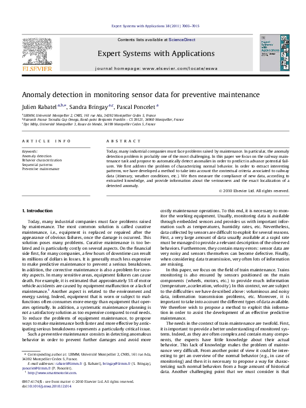 (PDF) Anomaly detection in monitoring sensor data for preventive ...