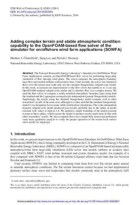 (PDF) Adding complex terrain and stable atmospheric condition ...