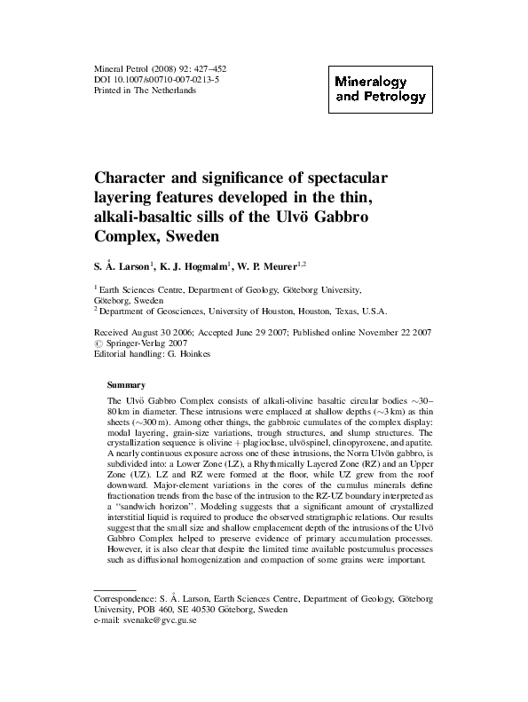 (PDF) Character and significance of spectacular layering features ...