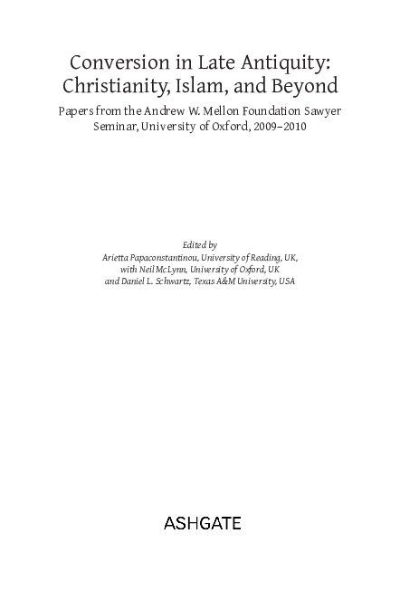 (PDF) Competing Religious Conversions and Re-conversions in ...