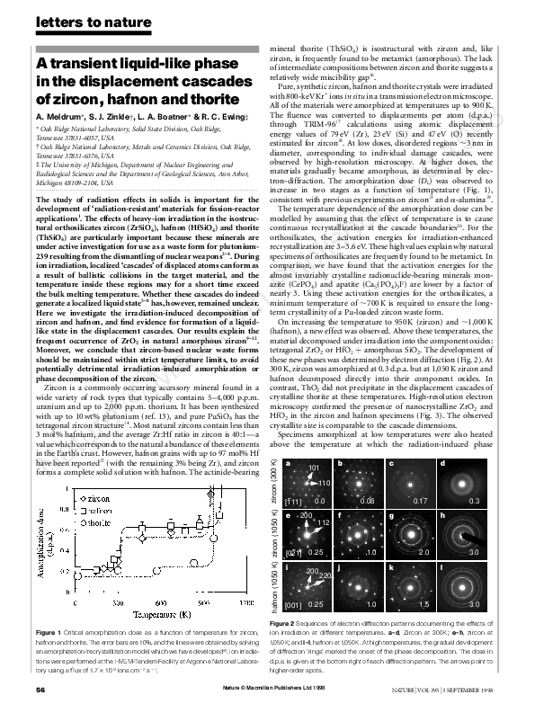 (PDF) A transient liquid-like phase in the displacement cascades of ...