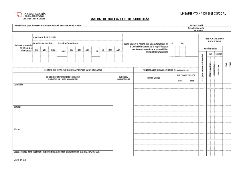 (DOC) Formato Matriz de Hallazgo de Auditoria(versión-02.word)
