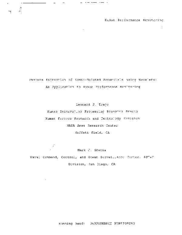 (PDF) Feature Extraction of Event-Related Potentials Using Wavelets: An Application to Human ...