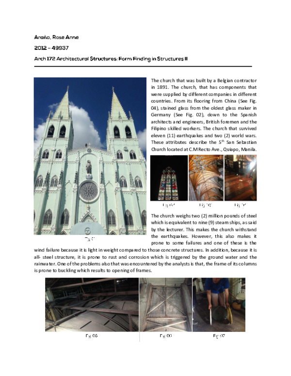 (PDF) The San Sebastian Church: The Only All-Steel Structure in Asia