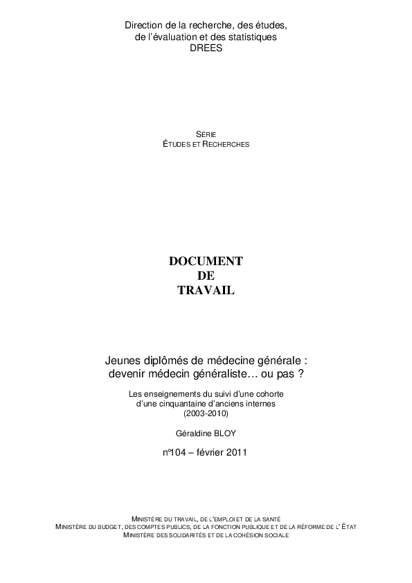 (PDF) DOCUMENT DE TRAVAIL